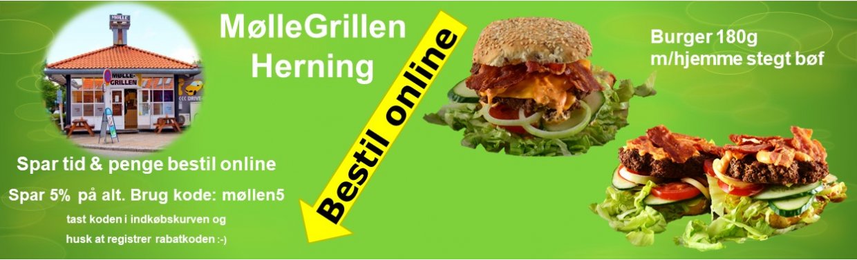 MølleGrillen i Herning har altid god mad til dig